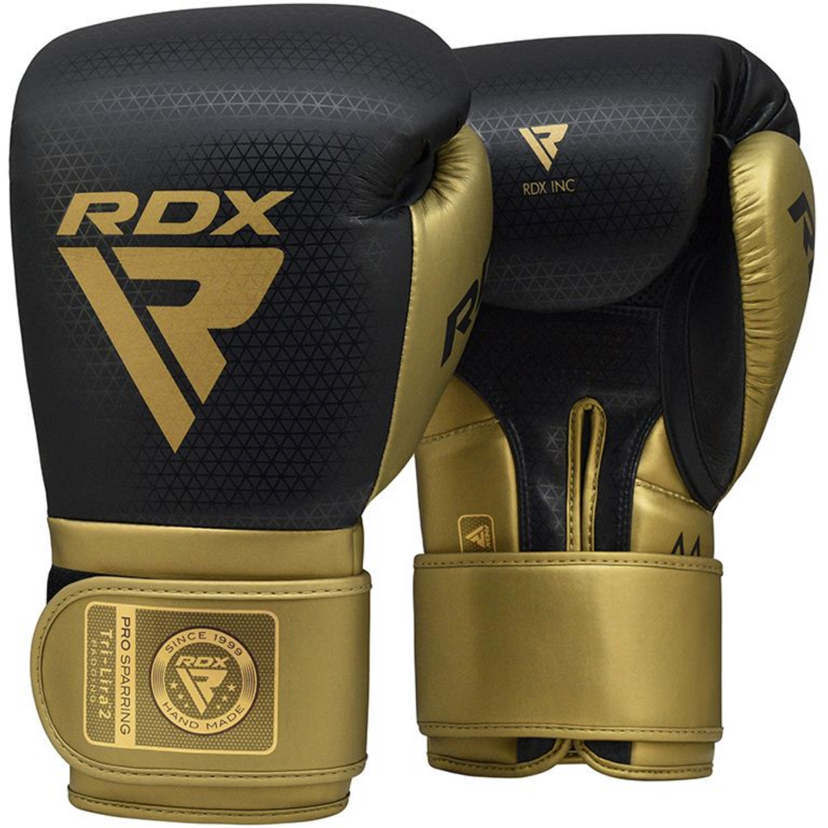 RDX L2 Mark Pro Sparring Boxing Gloves Hook & Loop Black/Golden — Peak ...